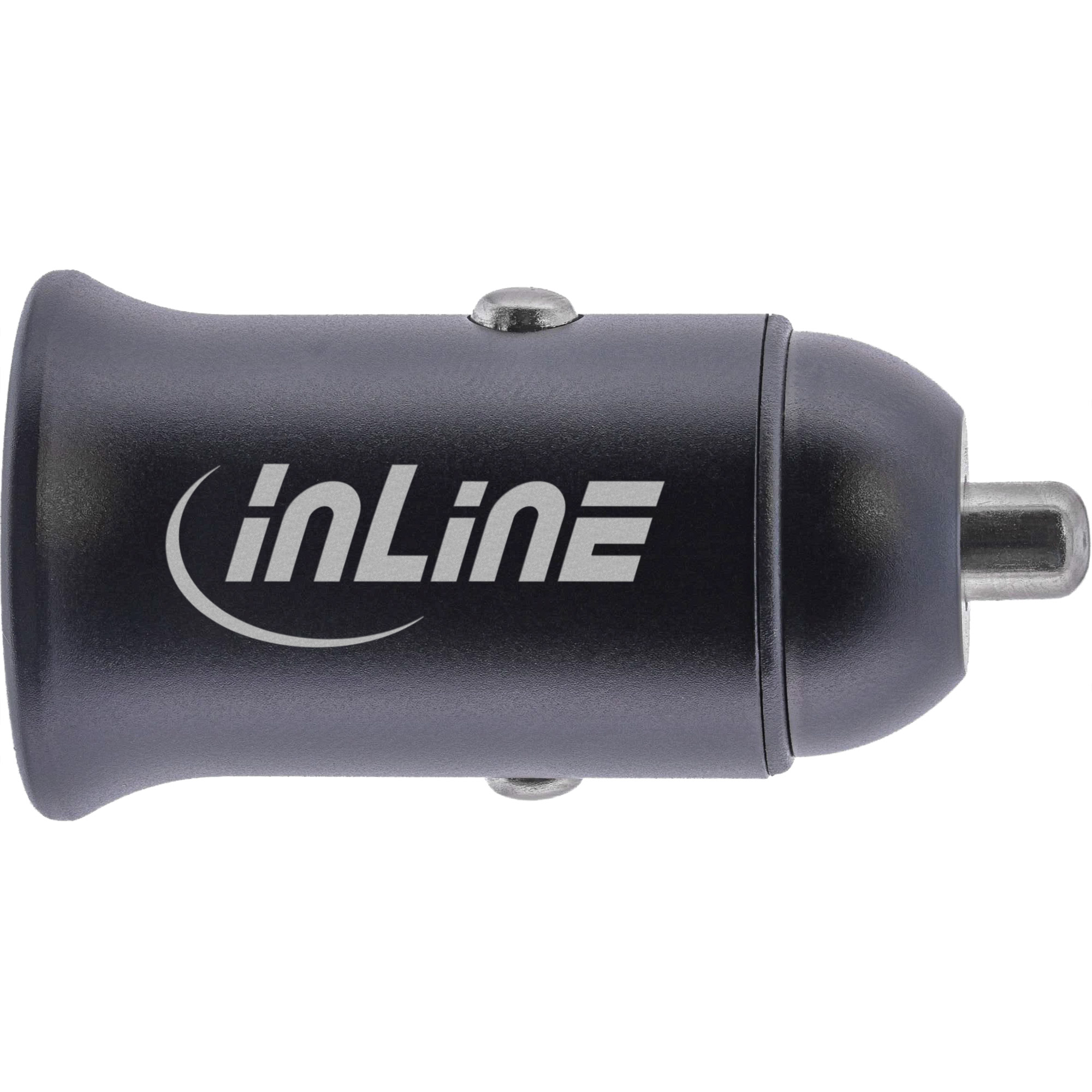 InLine® USB KFZ Stromadapter Power Delivery, 2x USB-C, schwarz, max. 33W